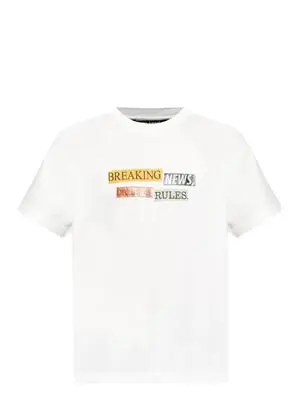 Palm Angels Breaking News Graphic T-shirt - White
