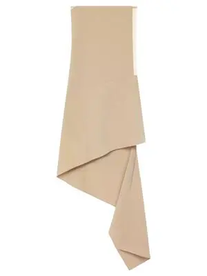 COURREGES Asymmetrical Crepe Dress - Neutrals