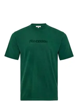 JW Anderson Logo-embroidered T-shirt - Green