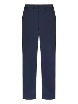 Emporio Armani Logo-print Tapered Trousers - Blue