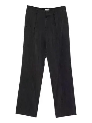 Isabel Marant Pinstripe Pleated Trousers - Black