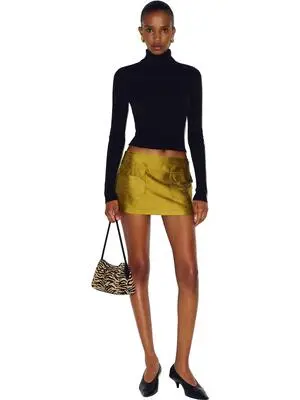 REFORMATION Calloway Low Rise Skort - Green