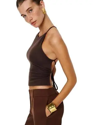REFORMATION Reformation Vevina Knit Top Mole