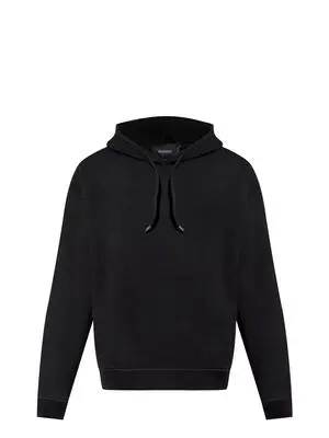 Dsquared2 Logo-embroidered Hoodie - Black