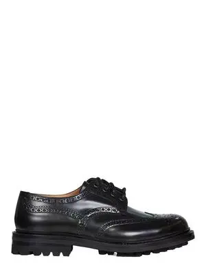 Church's Brogue Leather Derby Shoes - Black