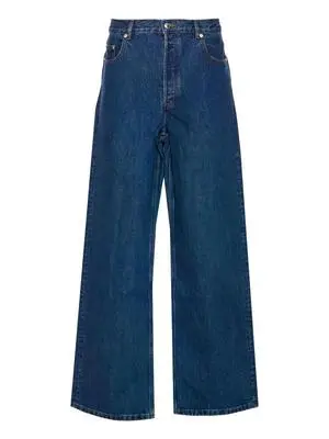 A.p.c. Five-pocket Wide Leg Jeans - Blue