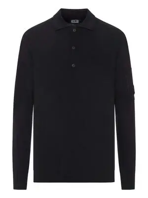 C.P. COMPANY Pocket-detail Polo Shirt - Black