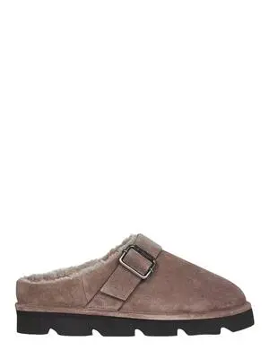 Brunello Cucinelli Buckle-strap Mules - Brown