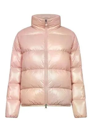 Moncler Abbadia Quilted High-neck Jacket - Pink