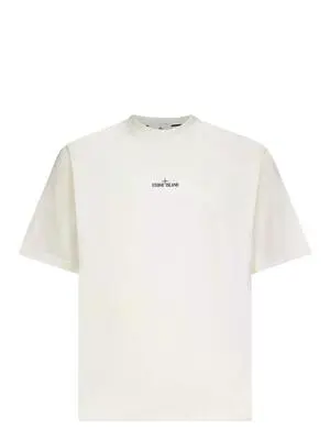 Stone Island Logo-print Crew Neck T-shirt - Neutrals