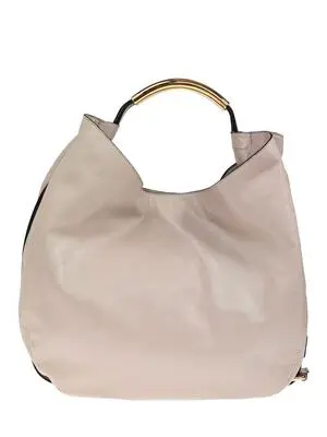 Moschino Leather Tote Bag - Neutrals