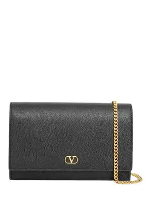 Valentino Garavani Logo-plaque Chain-strap Bag - Black