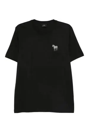 Paul Smith Embroidered-motif T-shirt - Black