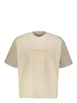 Vetements Logo-print T-shirt - Neutrals