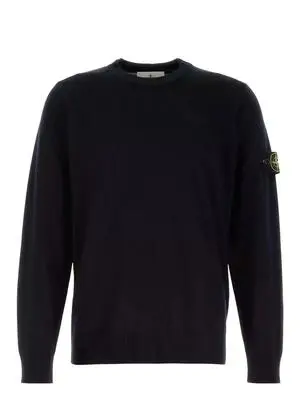 Stone Island Compass-badge Wool Sweater - Blue