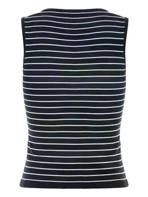 WE11DONE Striped Sleeveless Top