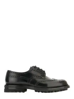 Church's Brogue Wingtip Derby Shoes - Black