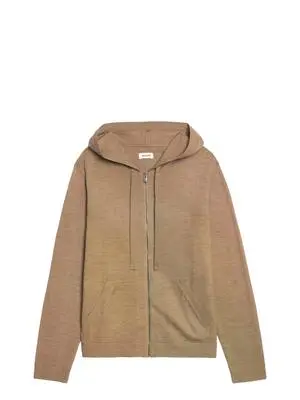 Zadig&Voltaire Clash Hooded Zip-up Sweater - Brown