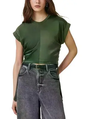 ALLSAINTS Mira Side-tie Top - Green