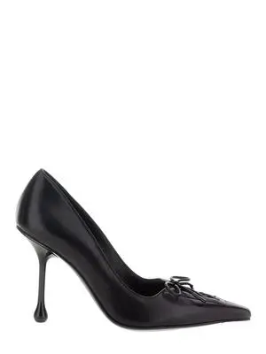 JIMMY CHOO 95mm Lace-up Pumps - Black