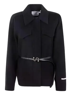 Sportmax Belted Wool Jacket - Black