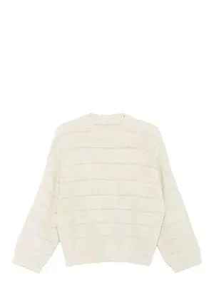 Brunello Cucinelli Open-knit Sweater - Neutrals