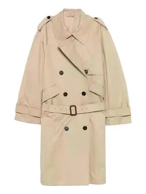 Attico Double-breasted Trench Coat - Neutrals