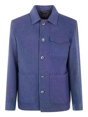 Herno Patch-pocket Shirt Jacket - Blue
