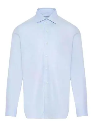 BARBA NAPOLI Cotton Shirt - Blue