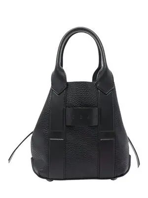 Hogan Leather Tote Bag - Black