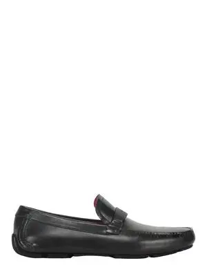FERRAGAMO Leather Loafers - Black