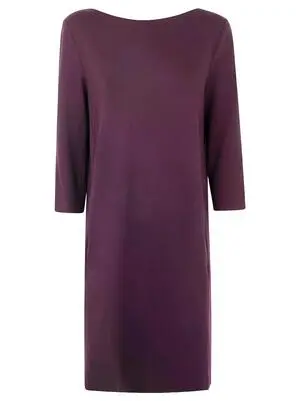 Liviana Conti Boat-neck A-line Dress - Red