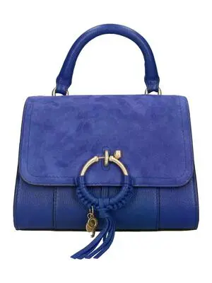 See By Chloé Leather Satchel Bag - Blue