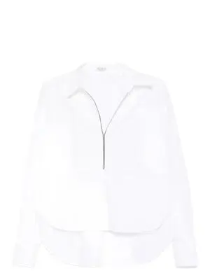 Brunello Cucinelli V-neck Blouse - White