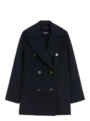 MAX MARA Caban Double-Breasted Wool Coat