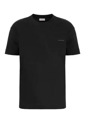 Brunello Cucinelli Embellished Pocket T-shirt - Black