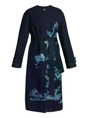ERDEM Floral-Print Belted Coat
