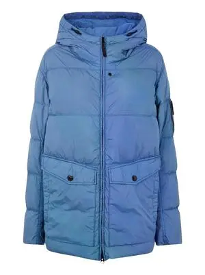 Stone Island Compass-badge Puffer Jacket - Blue