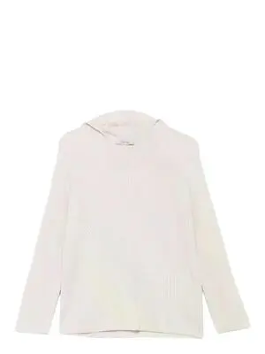 Max Mara Ribbed Hooded Jumper - Neutrals