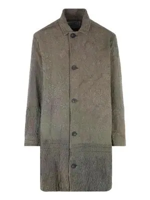 By Walid Embroidered Fringe Coat - Brown