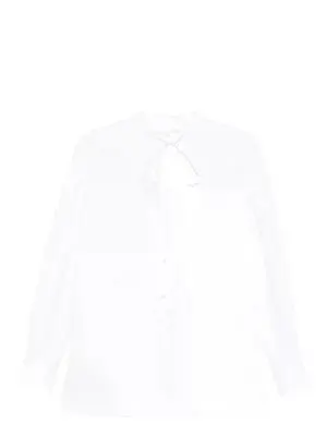 Gucci Neck-tie Long-sleeve Shirt - White
