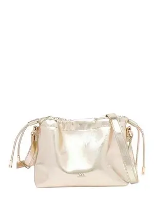 A.p.c. Mini Ninon Drawstring Shoulder Bag - Gold