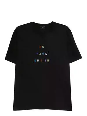 Paul Smith Logo-embroidered T-shirt - Black