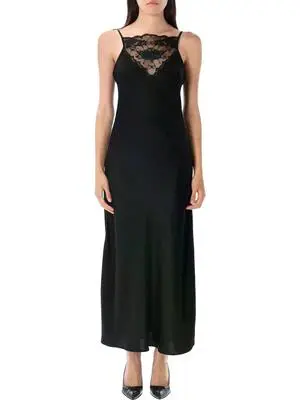 BY MALENE BIRGER Libbie Lace-insert Maxi Dress - Black