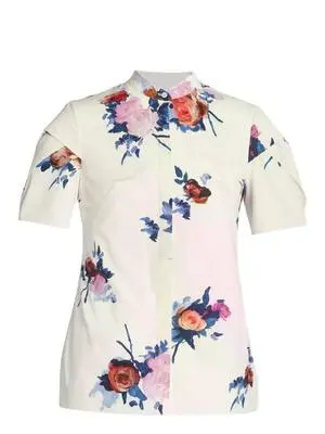 Erdem Floral-print Shirt - White
