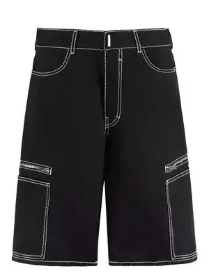 Givenchy Contrast-stitching Shorts - Black