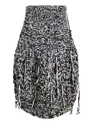 KHAITE Inna Tiered Skirt