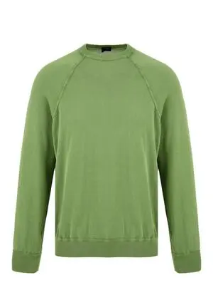 DRUMOHR Long Sleeve Crewneck Pullover - Green
