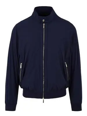 MOORER Zip-up Jacket - Blue