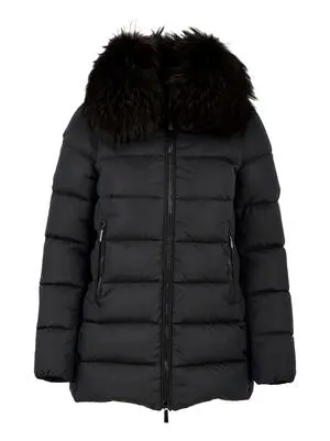 MOORER Quilted Coat - U0315 Petrol
